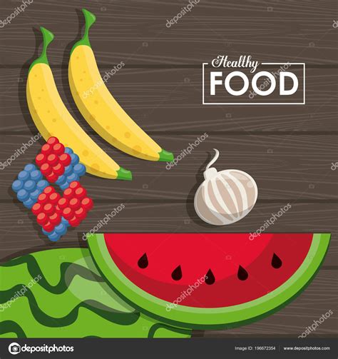 Healthy Food Concept Stock Vector By ©jemastock 196672354