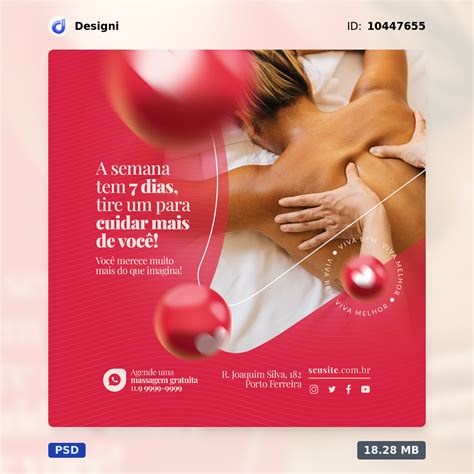Social Media Massoterapia On Behance