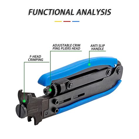 Coaxial Cable Crimper Compression Tool Wire Crimper Plier F Connector