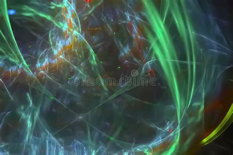 Abstract Digital Fractal Fantasy Shape Element Motion Design Explosion Dynamic 3 D Illustration