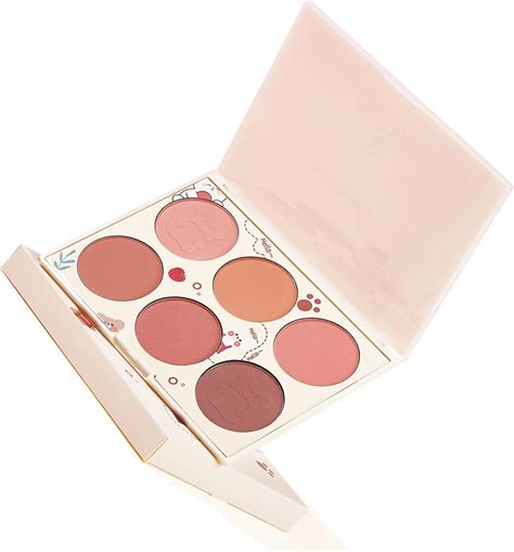 Paleta De Rubores De 6 Colores Rubor En Polvo Facial Mate Para Mujeres