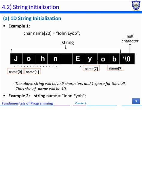 Chapter 4 Part Ii Array And Stringspdf