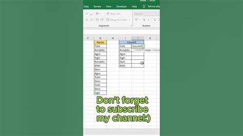 How To Use Countif In Microsofttips Excel Shorts Youtubeshorts