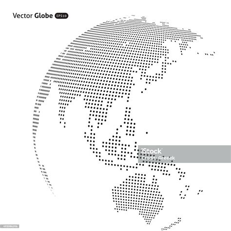 Vector Abstract Dotted Globe向量圖形及更多地球儀 導航儀器圖片 地球儀 導航儀器 地圖 星球