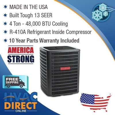 Condenser 4 Ton 13 Seer Goodman Air Conditioner