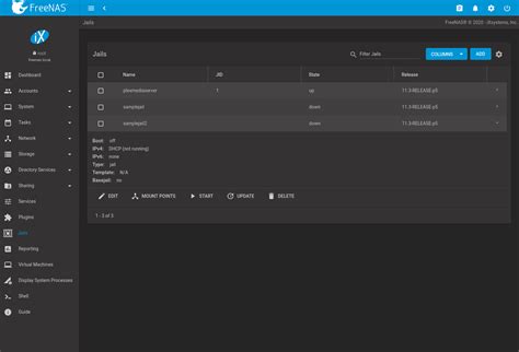 16 Jails — Freenas®113 U5 User Guide Table Of Contents