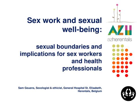 Pdf Sex Work And Sexual Well Being Sexual Boundaries And