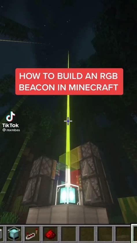Rgb Beacon Video In 2023 Minecraft Designs Cool Minecraft