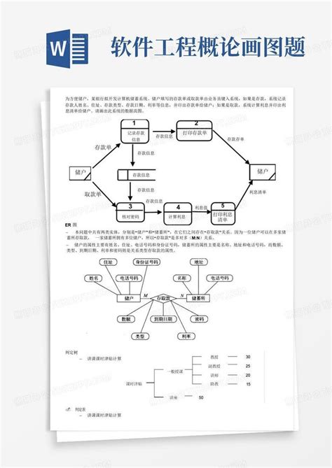 软件工程概论画图题word模板下载 编号qvgrrvoy 熊猫办公