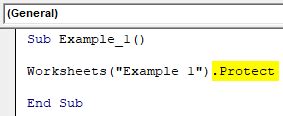 VBA Protect Sheet How To Protect Sheet In Excel VBA