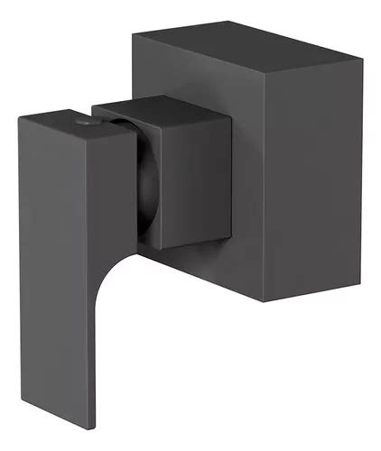 Grifería de baño Fani Retta Acabamento de Registro Retta Preto Fosco color negro y