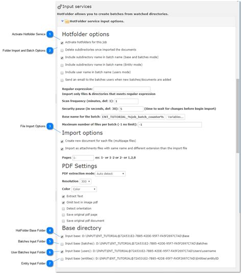 Hotfolder Automated Input
