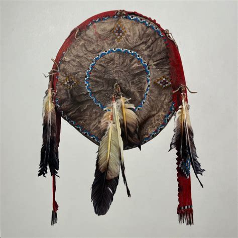 Jr Hess Bison Hide Apache Dance Shield Trailside Galleries