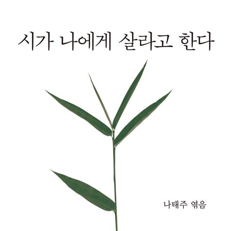 [시가 나에게 살라고 한다] 나를 살린 시들이 이제 너를 아트인사이트 Art Insight
