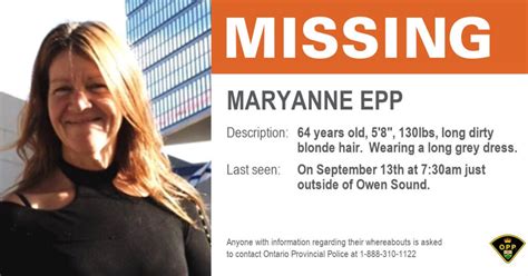 Opp Looking For Missing 64 Year Old Maryanne Epp The Ranch 1001 Fm