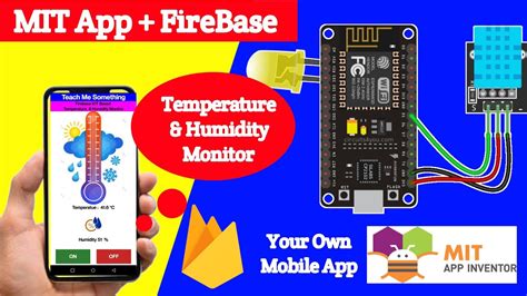 Firebase Mit App Dht Sensor Reading Led On Nodemcu Dht11 Firebase Nodemcu Firebase Led