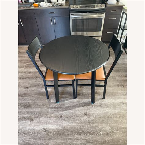 3 Piece Dining Set Round Aptdeco
