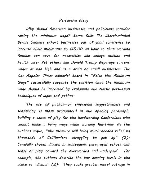 Grade 7 Persuasive Essay Examples