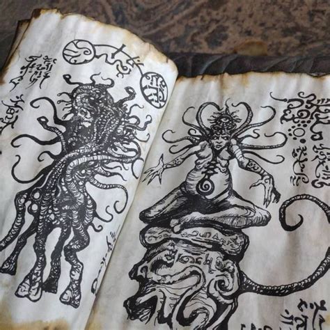 Necronomicon Pages Instant Download Magic Seals And Occult Symbols