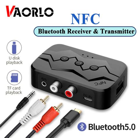 Vaorlo 2 In 1 Nfc Desktop Multifunction Bluetooth Receiver Transmitter