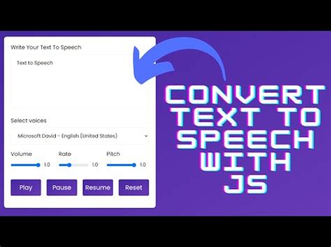 Text To Speech With Html Css And Javascrip YouTube