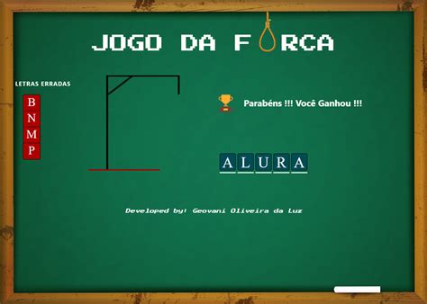 Github Geovanioliveira Jogo Da Forca