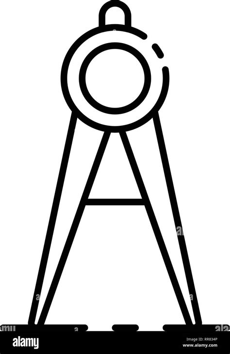 Compass Icon Outline Style Stock Vector Image And Art Alamy