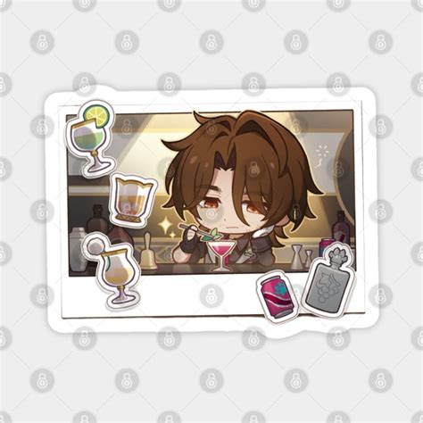 Honkai Star Rail Chibi Gallagher Drinks Honkai Star Rail Magnet Teepublic