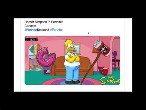 Homer Simpson Fortnite Skin YouTube