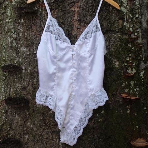 Vintage White Lace Lingerie Depop