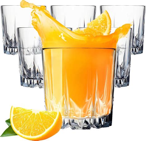 Konzept Gläser Set teilig Wassergläser ml Trinkgläser Set Geriffelte Gläser für Saft