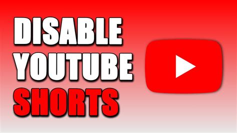 How To Disable Youtube Shorts Simple Youtube