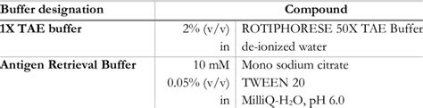 Overview Of All Media And Buffers Used Throughout This Thesis In