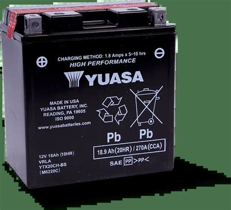 YTX20CH-BS - Yuasa Battery, Inc.