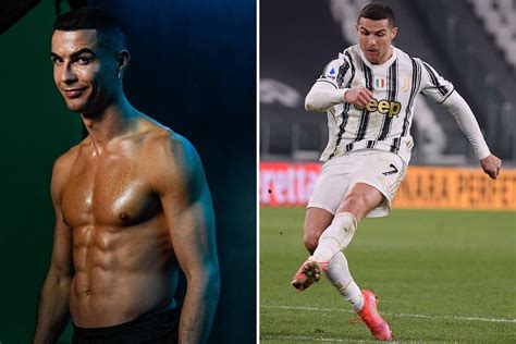Cristiano Ronaldo Shows Off Shredded Abs Aged 36 After Scoring In