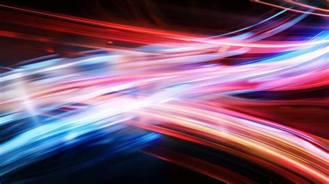 Abstract Light Streaks Move Dynamically Creating Mesmerizing Colors And