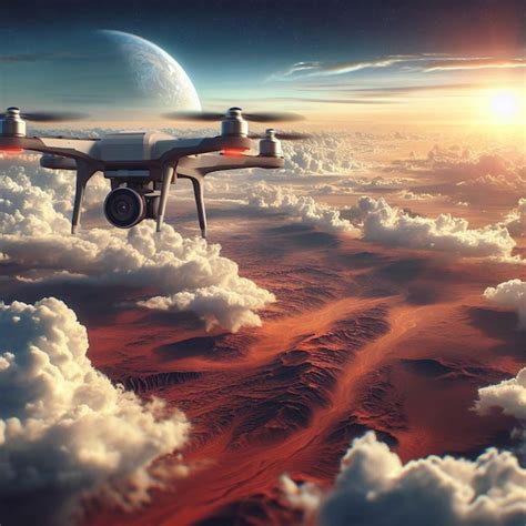 Premium Ai Image Camera Drone Flying