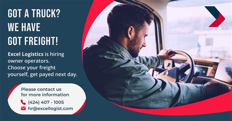 🚛 Drive With Excel Logistics Were Hiring Owner Operators 🚛 Do You Have A Truck Join Our Team