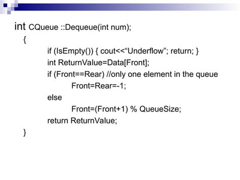 Lec 12 13 Quees Another Implementation Of Queues Using Arrays Ppt
