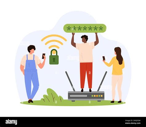 Wireless Connection Protection With Password Cyber Security And Wifi