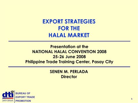 Export Stages For The Halal Market