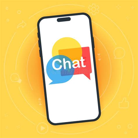 Chat Messages On A Smartphone Sms On A Mobile Phone Screen Chat Using