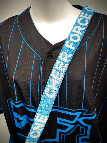 Beaded Purse Strap W Clear Bag Cheer Force One