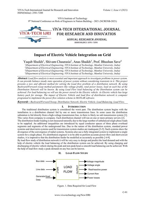 Impact Of Electric Vehicle Integration On Grid Pdf