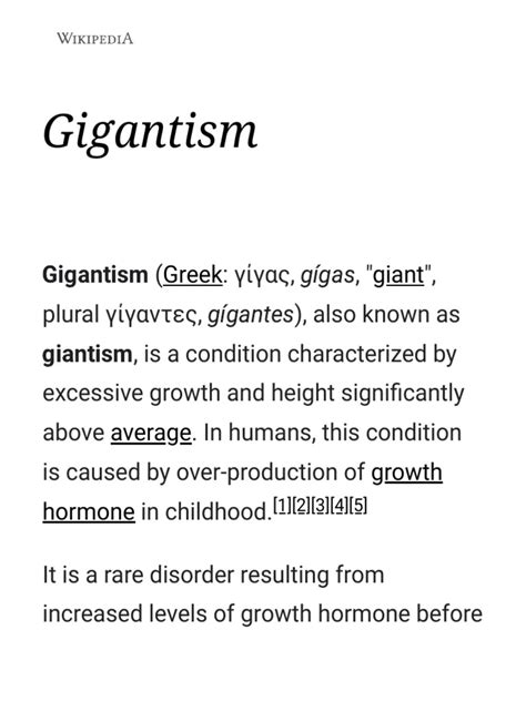 Gigantism Wikipedia Pdf