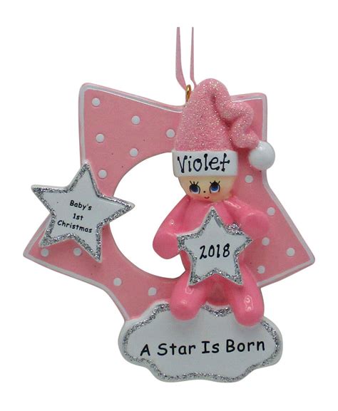 Baby Girl First Christmas Ornament 2025 Joice Gerrilee