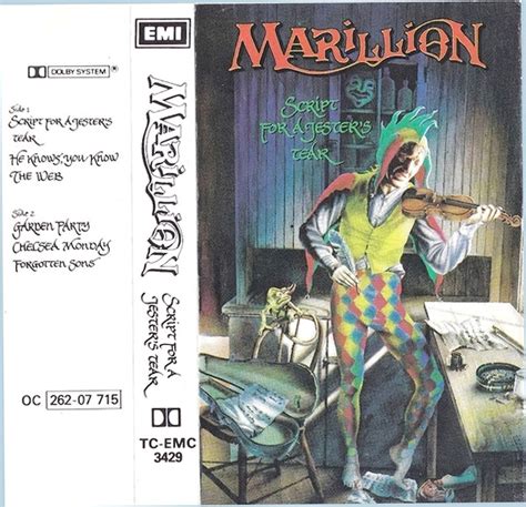 Marillion Script For A Jester S Tear 1983 Red Text Cassette Discogs