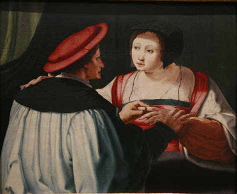 Fiancees C 1527 By Lucas Van Leyden Artchive