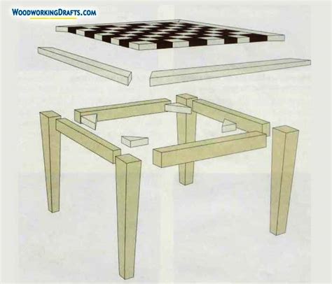 Chess Board Game Table Plans Blueprints For 4 Simple Designs