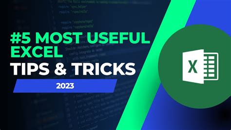 5 Most Useful Microsoft Excel Tips And Tricks 2023 Every Excel User